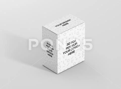 PSD Template: Box mockup rectangle high big side #283547641