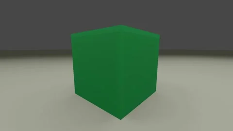 Box single cube 3DCG animation motion gr... | Stock Video | Pond5