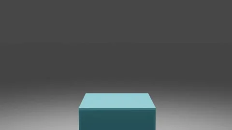 Box single cube 3DCG animation motion gr... | Stock Video | Pond5