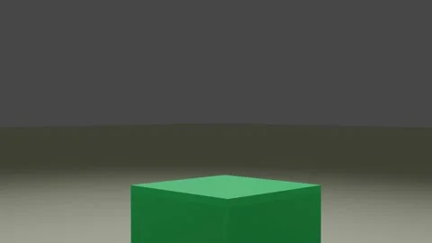 Box single cube 3DCG animation motion gr... | Stock Video | Pond5