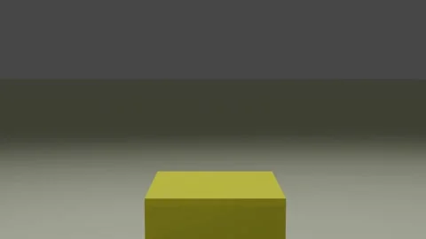 Box single cube 3DCG animation motion gr... | Stock Video | Pond5