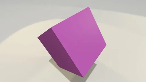 Box single cube rotation 3DCG animation ... | Stock Video | Pond5