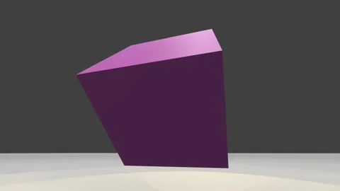 Box single cube rotation 3DCG animation ... | Stock Video | Pond5