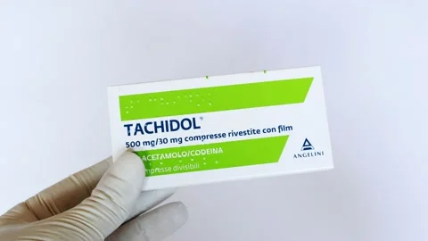 Box of TACHIDOL Tablets with paracetamol... | Stock Video | Pond5