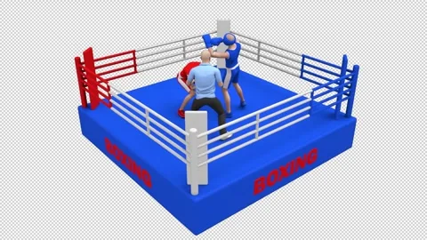3D Boxing Ring Stock Video Footage | Royalty Free 3D Boxing Ring Videos ...