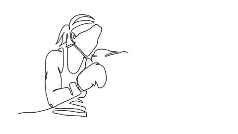 One Girl Boxing Stock Videos – Royalty-Free HD & 4K Videos | Pond5