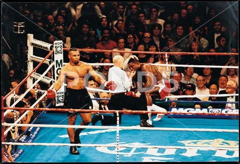 Boxing Mike Tyson V Frank Bruno Wbc World Heavyweight Title At The Mgm ...