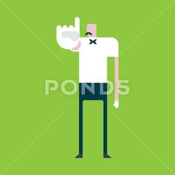 Boxing referee Counting one. Sports arbiter. judge in ring.: Royalty ...