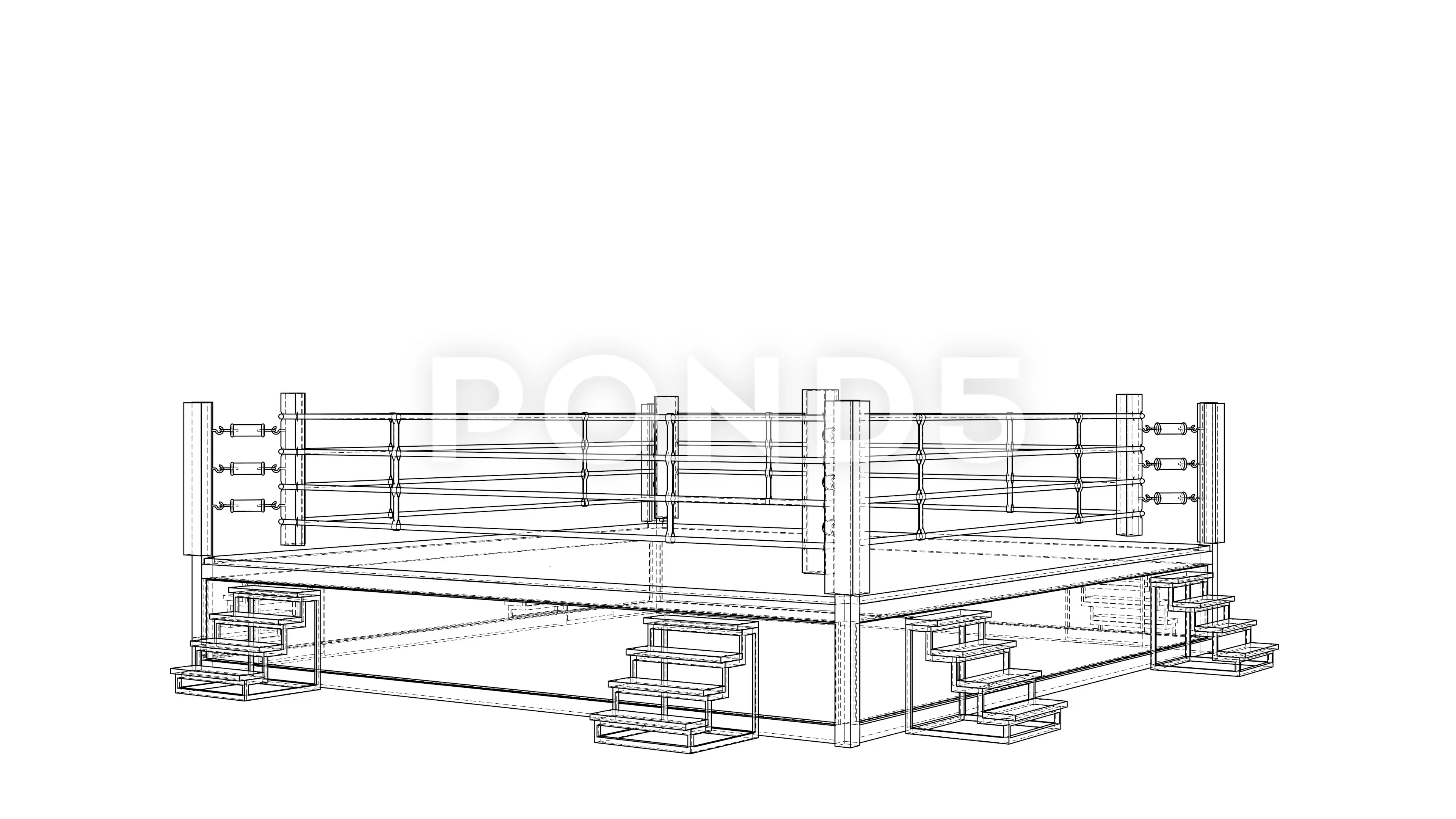 Boxing Ring Drawing
