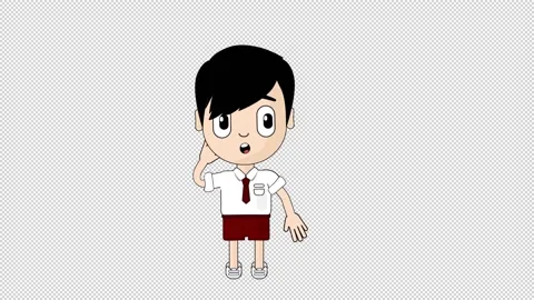 Boy Awkward Animation Character Talking ... | Stock Video | Pond5