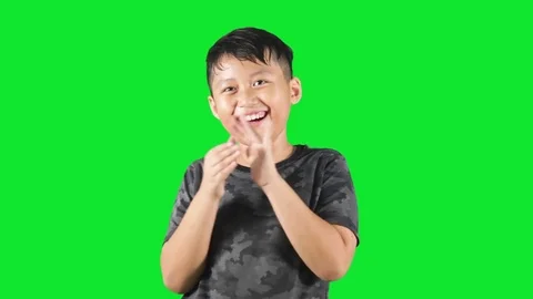 boy clapping hands in studio 21 HD1080 2... | Stock Video | Pond5