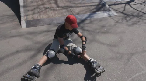 Roller Skate Fall Stock Video Footage | Royalty Free Roller Skate Fall ...