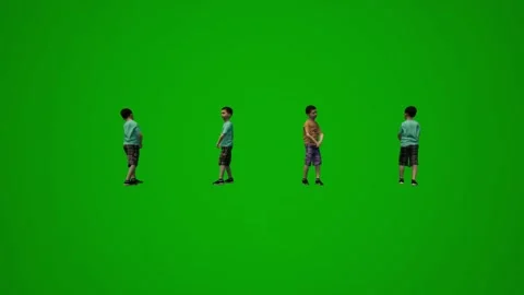 Person Standing Green Screen Stock Video Footage | Royalty Free Person ...
