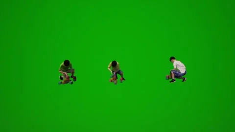 Boy in green screen playing and running,... | Stock Video | Pond5
