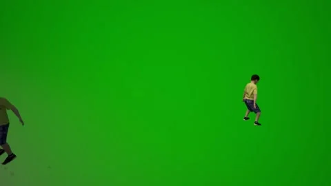 Boy in green screen playing and running,... | Stock Video | Pond5