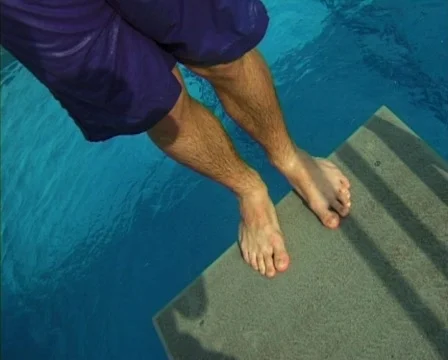 Boy Jumping from Diving Board (Slow moti... | Stock Video | Pond5