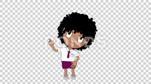 Boy Thinking Cartoon Character Alpha Avatar Illustration #254304912