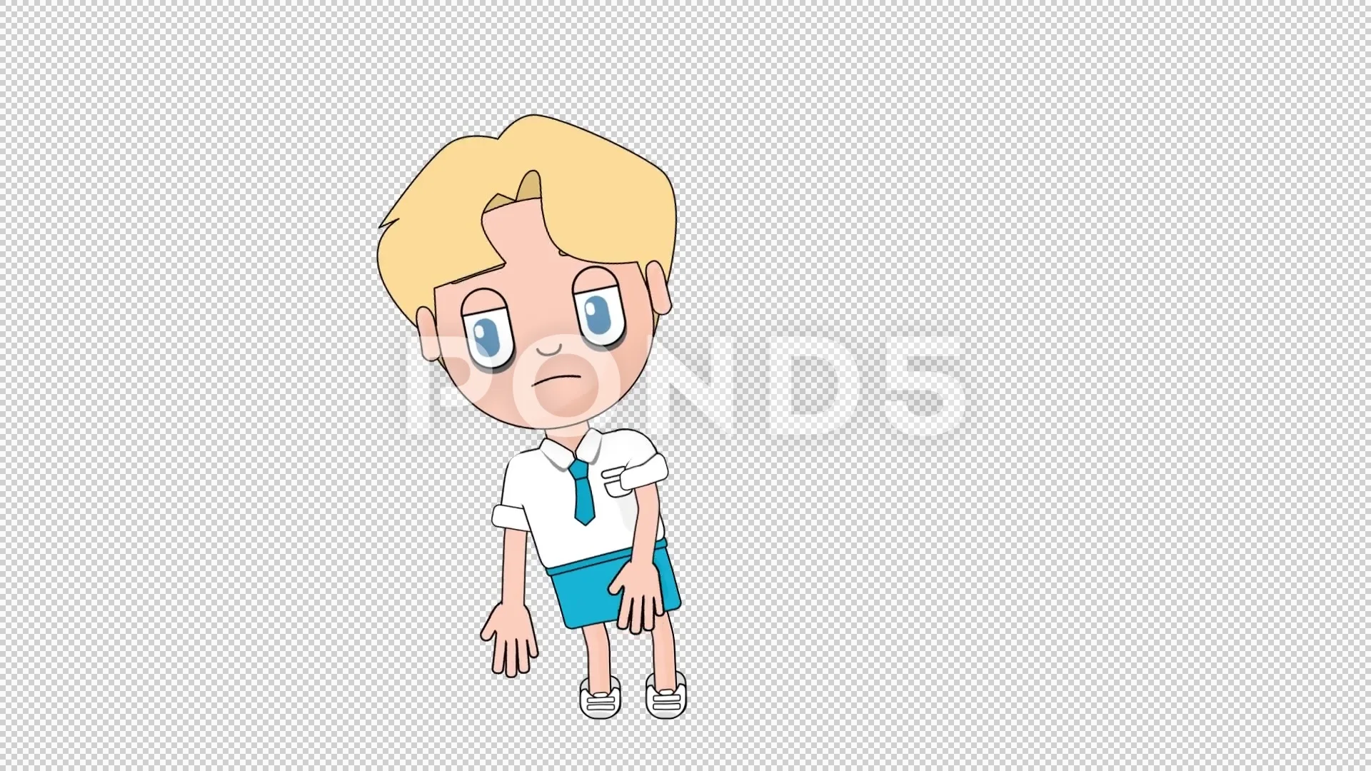 Tired Cartoon Characters