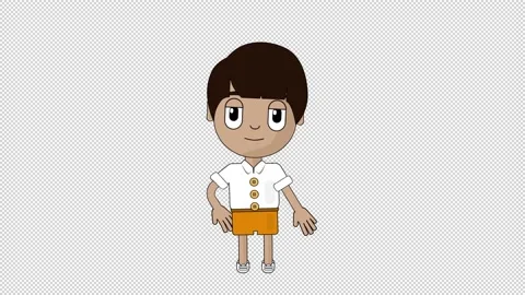Boy Waiting Animation Character Talking ... | Stock Video | Pond5
