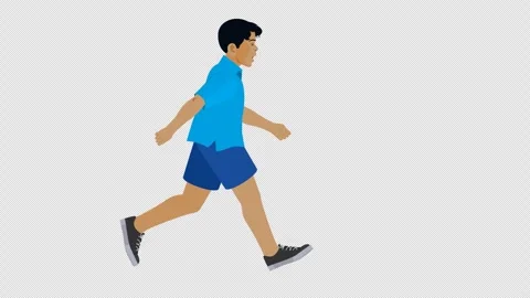 Walk Cycle Animation Background Stock Footage ~ Royalty Free Stock ...
