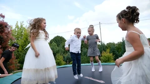 Girls On Trampolines Stock Videos – Royalty-Free HD & 4K Videos