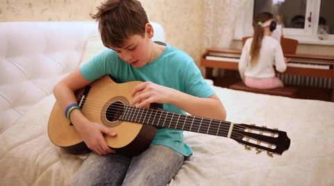 Guitar String Sound Stock Video Footage | Royalty Free Guitar String ...