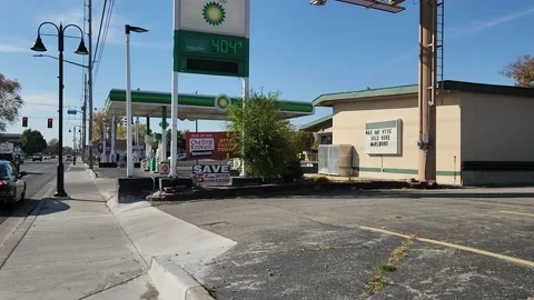 BP Gas Station Street Convenience Store ... | Stock Video | Pond5