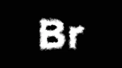 Br or Bromine Molecule Symbol Smoke Clou... | Stock Video | Pond5