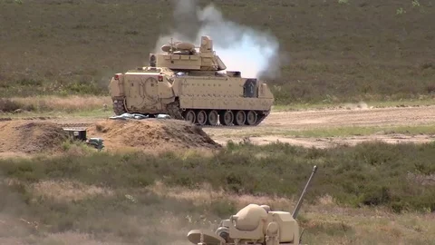 Bradley Fighting Vehicle Stock Footage ~ Royalty Free Stock Videos | Pond5