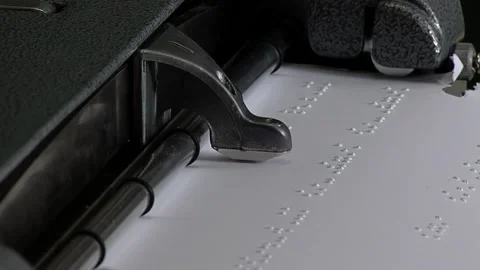 Brailler or Braille Typewriter, Mechanic... | Stock Video | Pond5