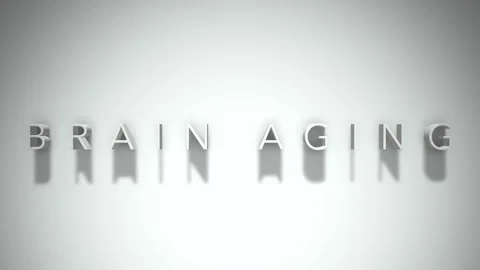 brain aging 3D title animation with shad... | Stock Video | Pond5