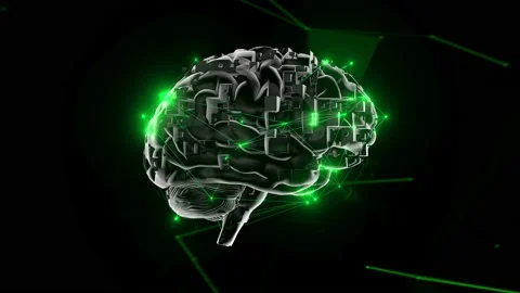 Brain Artificial Intelligence Scan Block... | Stock Video | Pond5