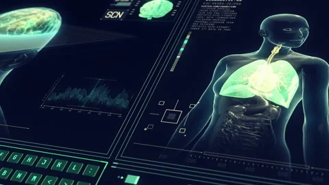 Brain Digitalization Interface showing h... | Stock Video | Pond5