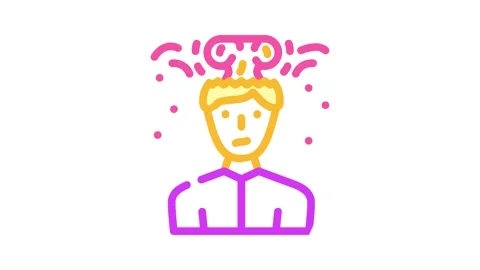brain explosion male color icon animatio... | Stock Video | Pond5