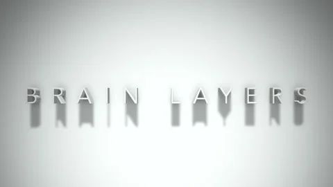 brain layers 3D title animation white te... | Stock Video | Pond5