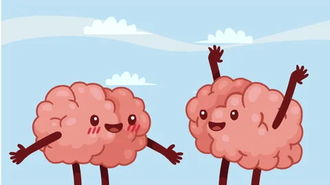 brains organs celebrating comic characte... | Stock Video | Pond5