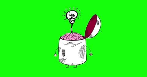 Light Bulb Idea Green Screen Stock Video Footage | Royalty Free Light ...