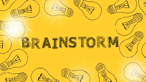 Brainstorming. Conceptual animated illus... | Stock Video | Pond5
