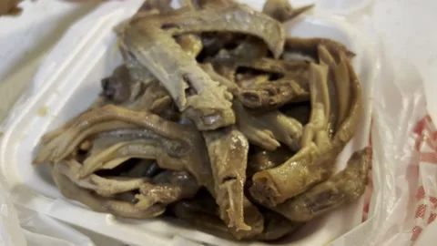 Braised Duck Feet, Wing, Head Chinese Fo... | Stock Video | Pond5