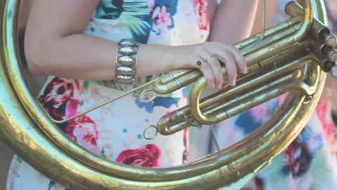 Woman Blowing Tuba Stock Videos – Royalty-Free HD & 4K Videos