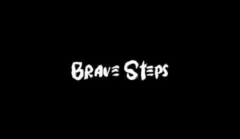Brave Steps Grunge Bold Typography Text ... | Stock Video | Pond5