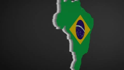 Brazil Border Map Intro Animation | Stock Video | Pond5