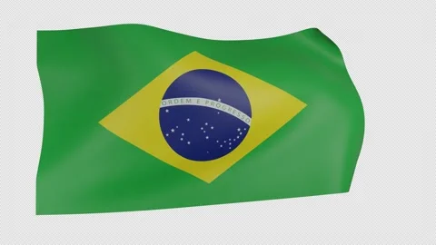 Brazil flag 4K 50FPS | Stock Video | Pond5