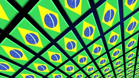 brazil Flag Animated Background 3d Anima... | Stock Video | Pond5