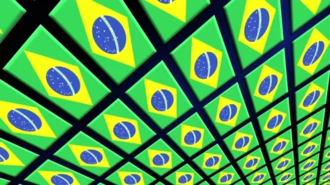 brazil Flag Animated Background 3d Anima... | Stock Video | Pond5