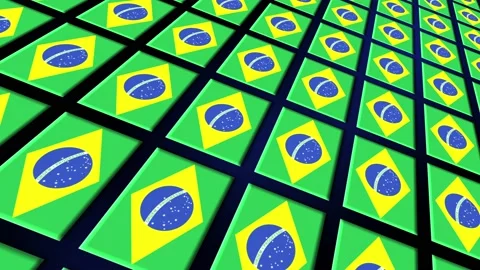 brazil Flag Animated Background 3d Anima... | Stock Video | Pond5