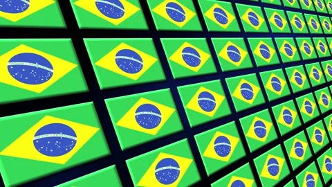 brazil Flag Animated Background 3d Anima... | Stock Video | Pond5