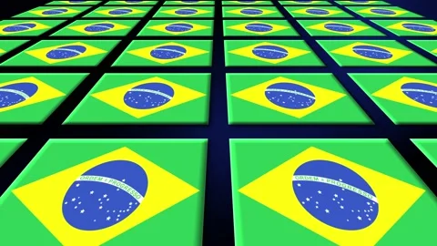 brazil Flag Animated Background 3d Anima... | Stock Video | Pond5