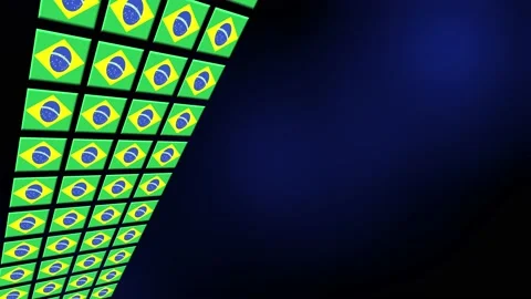 brazil Flag Animated Background 3d Anima... | Stock Video | Pond5