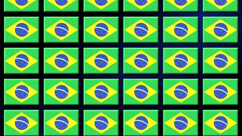 brazil Flag Animated Background 3d Anima... | Stock Video | Pond5